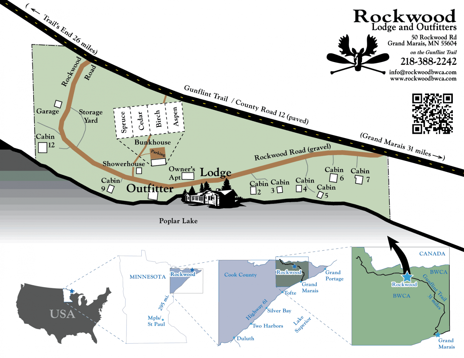 Cabin Map - Rockwood